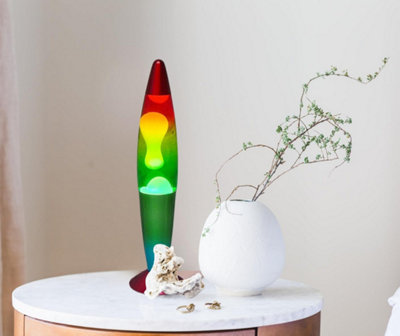 Trendi 16 Inch Tall Rainbow Motion Lamp with Aluminium Base - Soothing ...