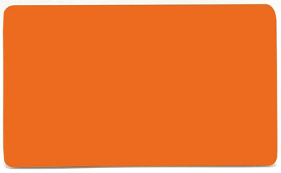 Trendi 2 Gang Artistic Modern Glossy Tactile Double Blanking Plate Orange