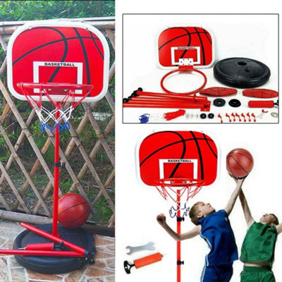 Trendi Adjustable Basketball Back Board Stand & Hoop Set For Children ...