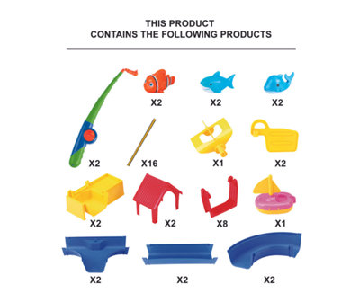 Trendi Aqua Water Play Set for Girls & Boys, Indoor/Outdoor, Backyard ...