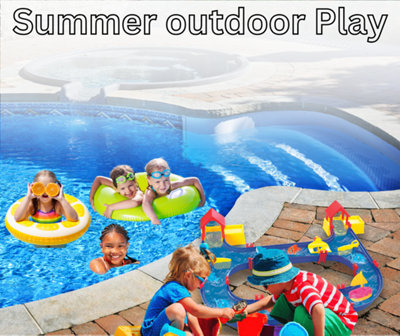 Trendi Aqua Water Play Set for Girls & Boys, Indoor/Outdoor, Backyard ...