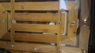 Trendi Bamboo Floor and Shower Bath Mat Skid Resistant Duckboard Duck ...