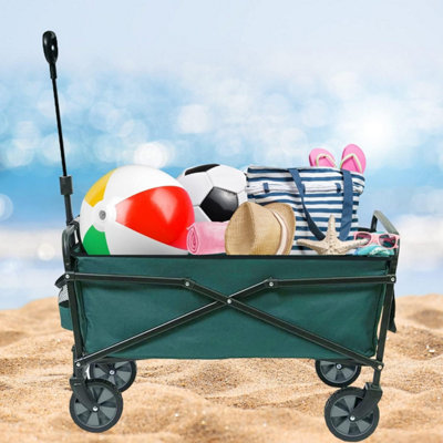 Trendi Folding Wagon Multi Purpose Utility Cart Collapsible Height ...