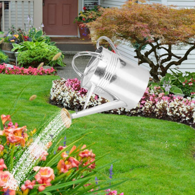 Trendi Galvanized Metal Steel Watering Can with 9L Capacity 2 Gallons ...