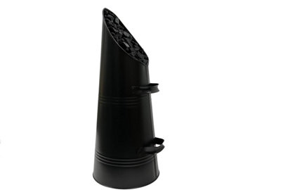 Trendi Heavy Duty Anthracite Coal Hod, Bucket Coal Scuttle Black High ...