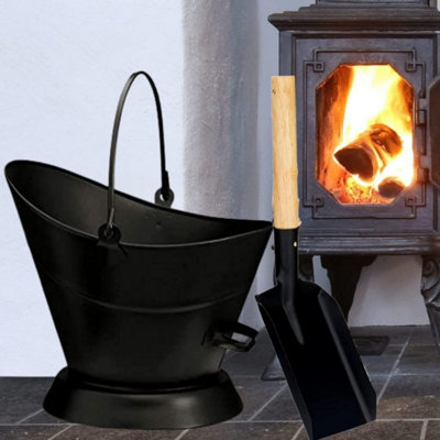 Trendi Heavy Duty Metal Fireside 41cm Large Waterloo Bucket Storage ...