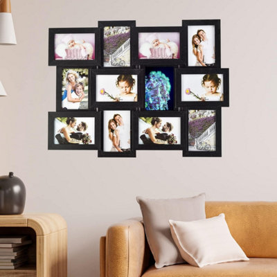Trendi Large Multi Aperture Picture Photo Frame Holds 12 x 6x4 Inch Photo Frames Collage Picture ...