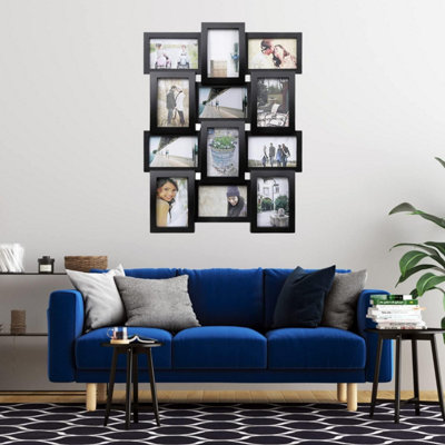 Trendi Large Multi Aperture Picture Photo Frame Holds 12 x 6x4 Inch ...