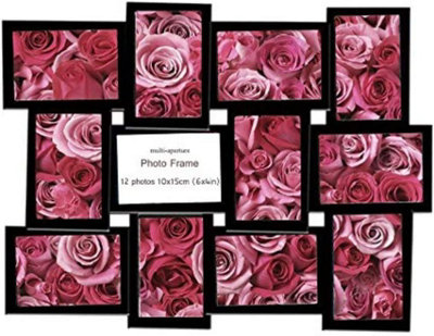 Trendi Large Multi Aperture Picture Photo Frame Holds 12 x 6x4 Inch ...