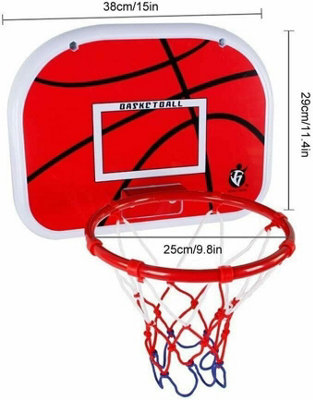 Trendi Mini Basketball Hoop for Door and Wall Mount with Ball and ...
