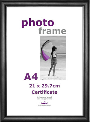 Trendi Pack of 12 Plastic A4 Certificate Photo Picture Frame Styrene ...