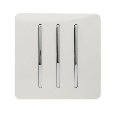 Trendiswitch White 3 Gang 2 Way 10 Amp Switch