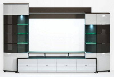Trendy Entertainment Unit for TVs Up to 70" - White High Gloss ...