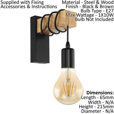 Trendy Multi Bulb Ceiling Pendant Light with 2 Wall Sconces in Black ...