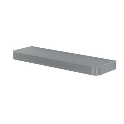 Trent Narrow Floating Shelf Kit - 500 x 145 x 38 mm - Matt Grey