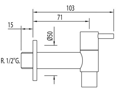Tres Garden Tap with Aerator Modern Looking Cold Water Outdoor Chrome ...