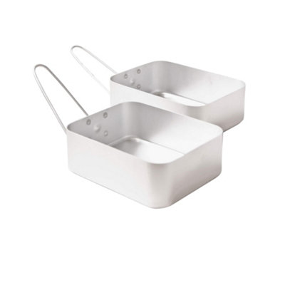 Tresp Messy Aluminium Mess Tin (Pack Of 2) Silver (One Size)