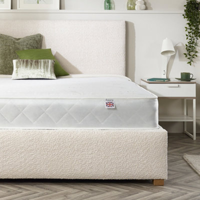 Tri-Layer Natural Wool 900 Hybrid Mattress, Size Small Double