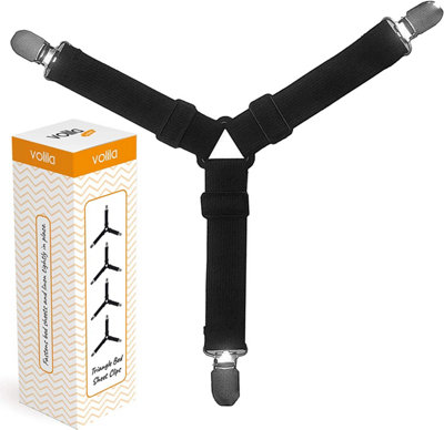 Triangle Bed Sheet Straps, Clips For Bedding, To Grip Fabric With ...