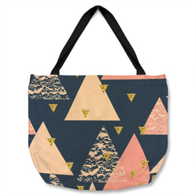 Triangle Pattern Tote bat Designer Style