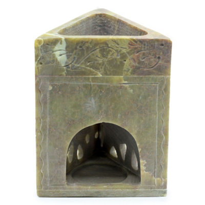 Triangle Soapstone Oil Burner Elephant