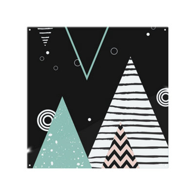 Triangles Circles & Zig Zag Patterns Splash Back designer style
