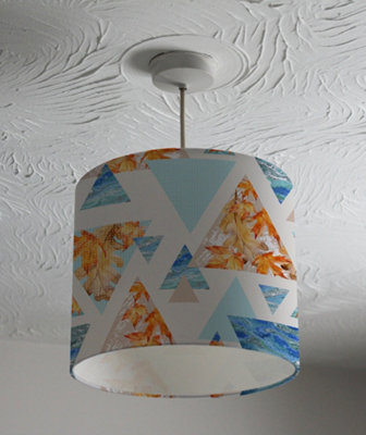 Triangles with maple, oak leaves (Ceiling & Lamp Shade) / 25cm x 22cm ...