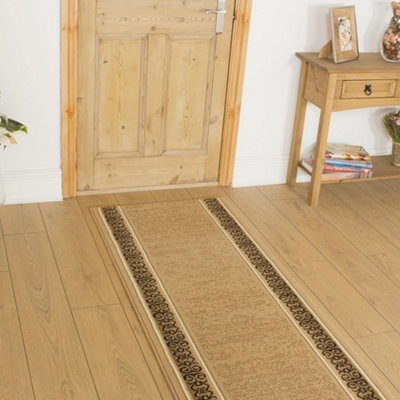 Tribal Beige Hall Runner Carpet Runner Rug