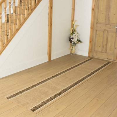 Tribal Beige Hall Runner Carpet Runner Rug