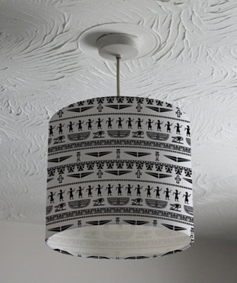 Tribal Egyptian art (Ceiling & Lamp Shade) / 45cm x 26cm / Ceiling Shade
