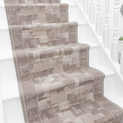 Tribe Stair Runner - Hardwearing, Non-Slip & Durable Carpet for Stairs ...