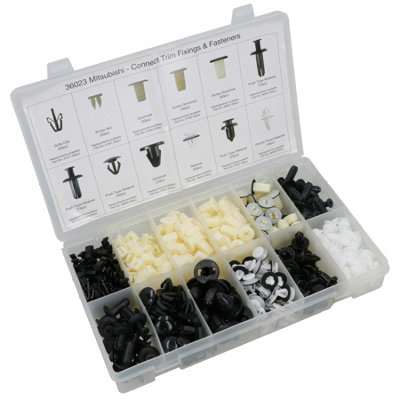Trim Clip Assortment Set Mitsubishi Honda Toyota Isuzu Ford 370pc LSR04