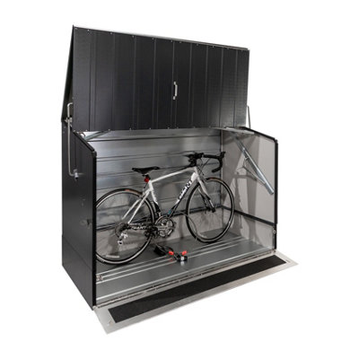 Trimetals ProtectaCycle Secure Bike Store with Ramp (Police Approved ...