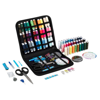 Trimits Complete Sewing Kit - 22.5x20x3.5cm, Cotton Zip Case, Threads ...