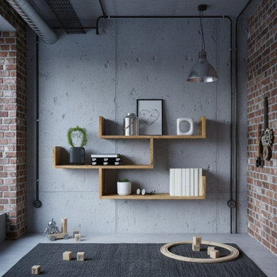 TRIO 003 Compact Laminated Shelf for Versatile Use in Any Interior Wotan