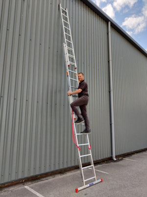 Buy Triple Section Combination Ladder 3 x 9 Rungs 2.5m Closed 5.93m ...
