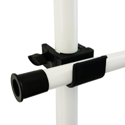 Triple Telescopic Wardrobe Organiser Hanging Rail Clothes Rack ...