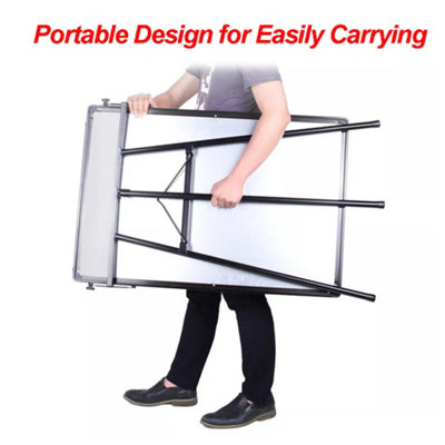 Tripod Whiteboard Magnetic Standing Flip chart Easel Lightweight Adjustable