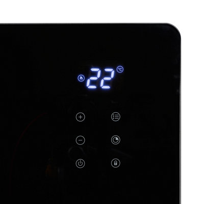 Tristar 1000W SMART Electric Glass Panel Heater Black