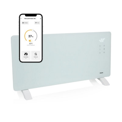 Tristar 2000W SMART Glass Panel Heater White