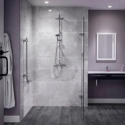 Triton Elina Diverter Thermostatic Lever Bar Mixer Shower TMV3 Overhead ...