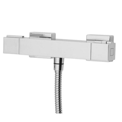 Triton Muse Square Thermostatic Bar Mixer Shower Exposed Chrome ...
