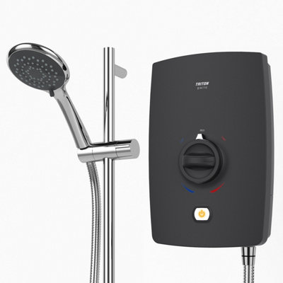 Triton Pello 9.5kw Black Electric Shower Easy Fit Graphite Charcoal ...