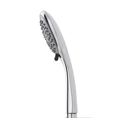 Triton Single Outlet Ceiling Fed Shower Riser Rail Exposed for Mixer ...