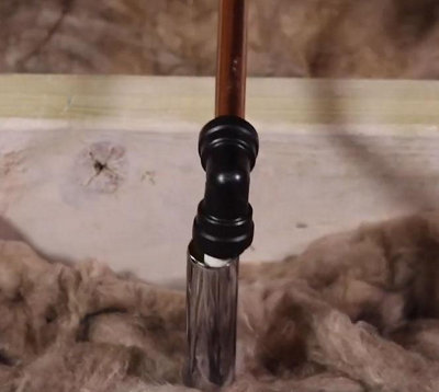 Triton Single Outlet Ceiling Fed Shower Riser Rail Exposed for Mixer ...