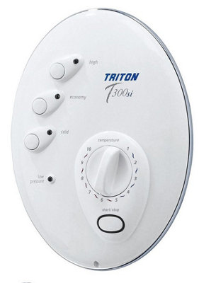 Triton T300si 8.5kw Remote Digital Electric Shower White Chrome + Power ...