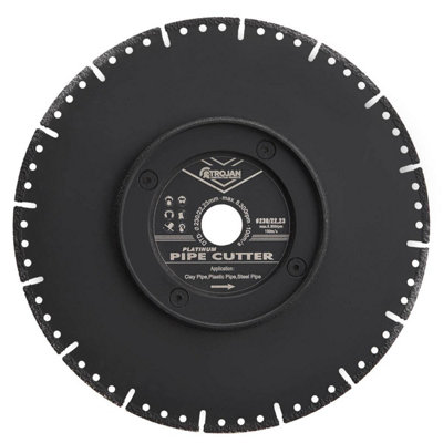 Trojan Platinum Pipe Cutter Blade 230mm/9" x 22.23 | DIY at B&Q