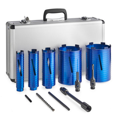 Trojan Platinum Professional Dry Diamond Core Kit Set (11 piece) | DIY ...