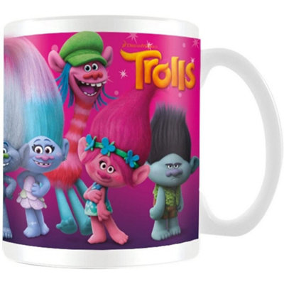 Trolls Characters Mug Pink/White/Blue (One Size)