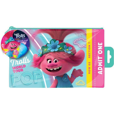 Trolls World Tour Pencil Case Multicoloured (One Size) at B&Q